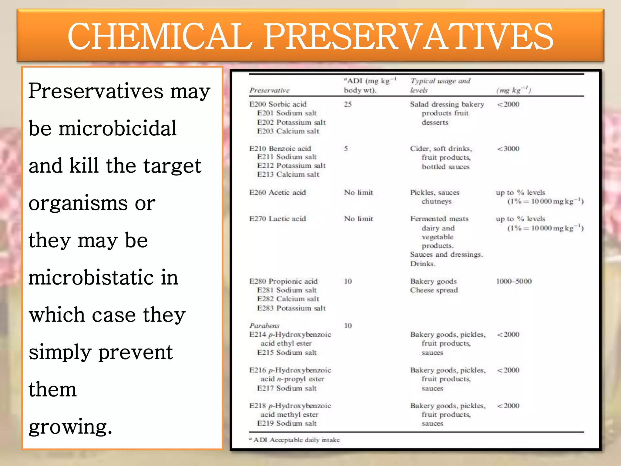 The microbiology of food preservation | PPTX
