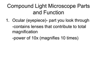 The_Microscope and parts ang information | PPT