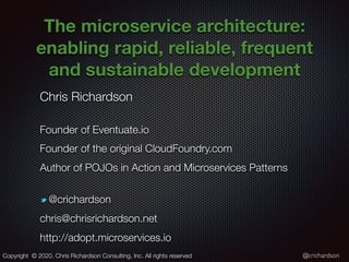 TDC2020 - The microservice architecture: enabling rapid, reliable ...