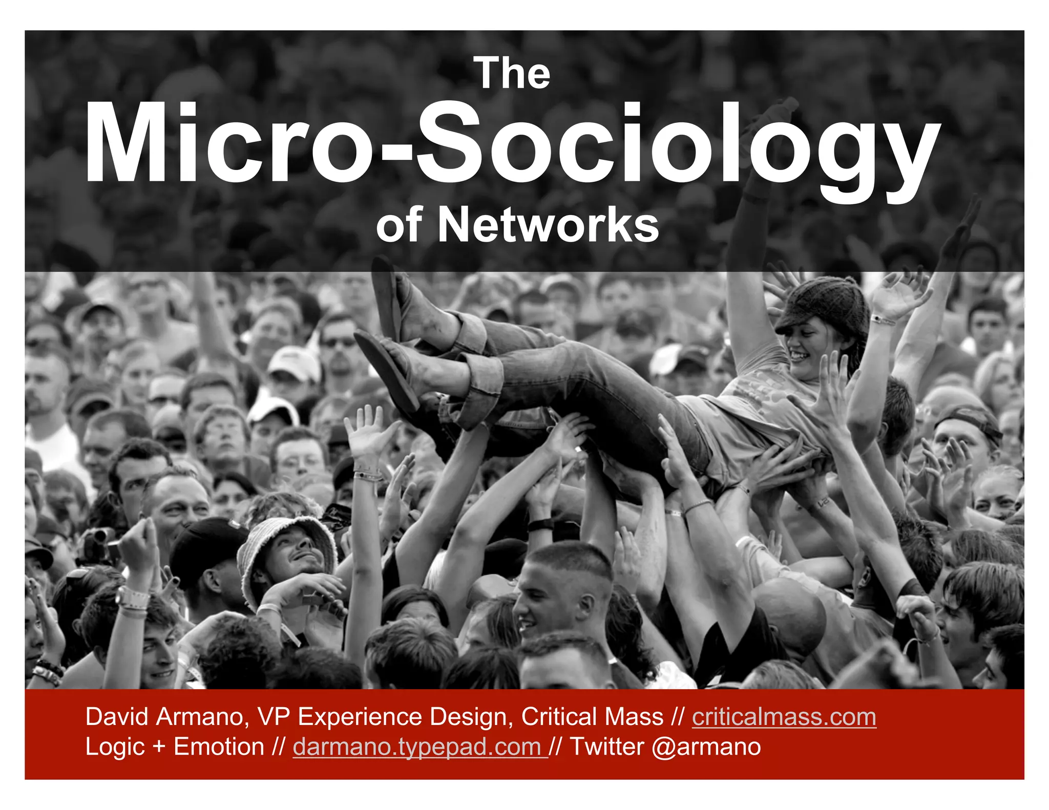 The microsociology of networks | PPT