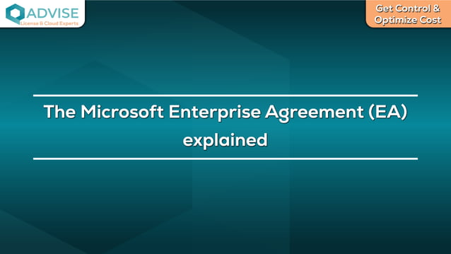 The Microsoft Enterprise Agreement (EA) explained.pdf | Cloud Computing ...