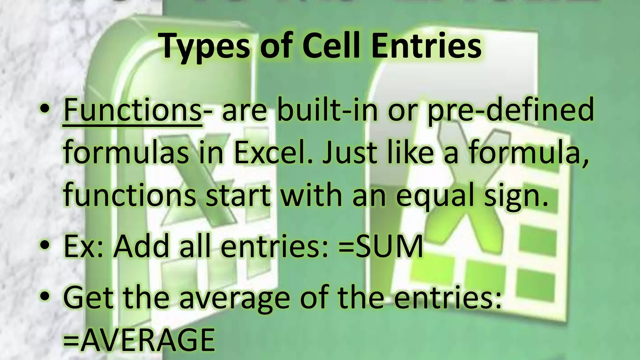 The Microsoft Excel Program | PPT