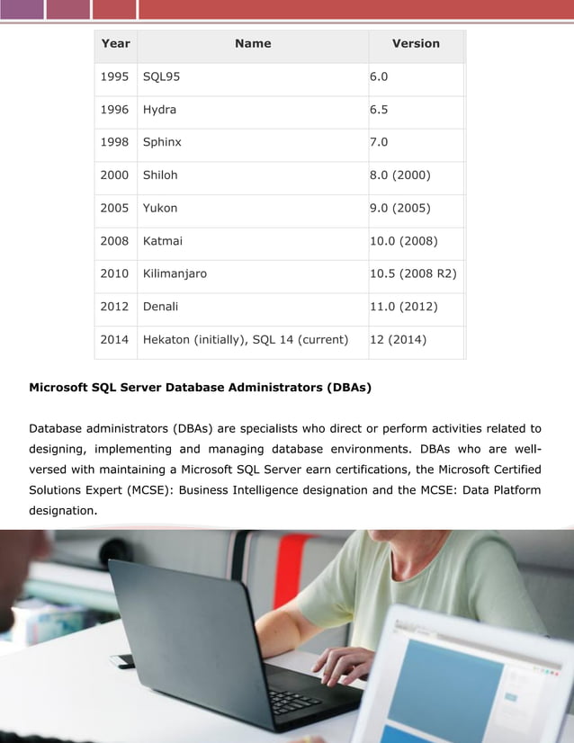 The Microsoft SQL Server: An Introductory Guide | PDF
