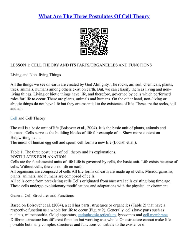 The Microstructure Of A Typical Animal Cell Essay | PDF | Biological ...
