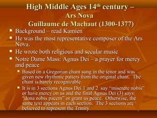The middle ages | PPT | Classical Music | Music
