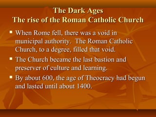 Roman Catholic Church Middle Ages Powerpoint