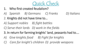 The Middle Ages: Feudalism | PPTX