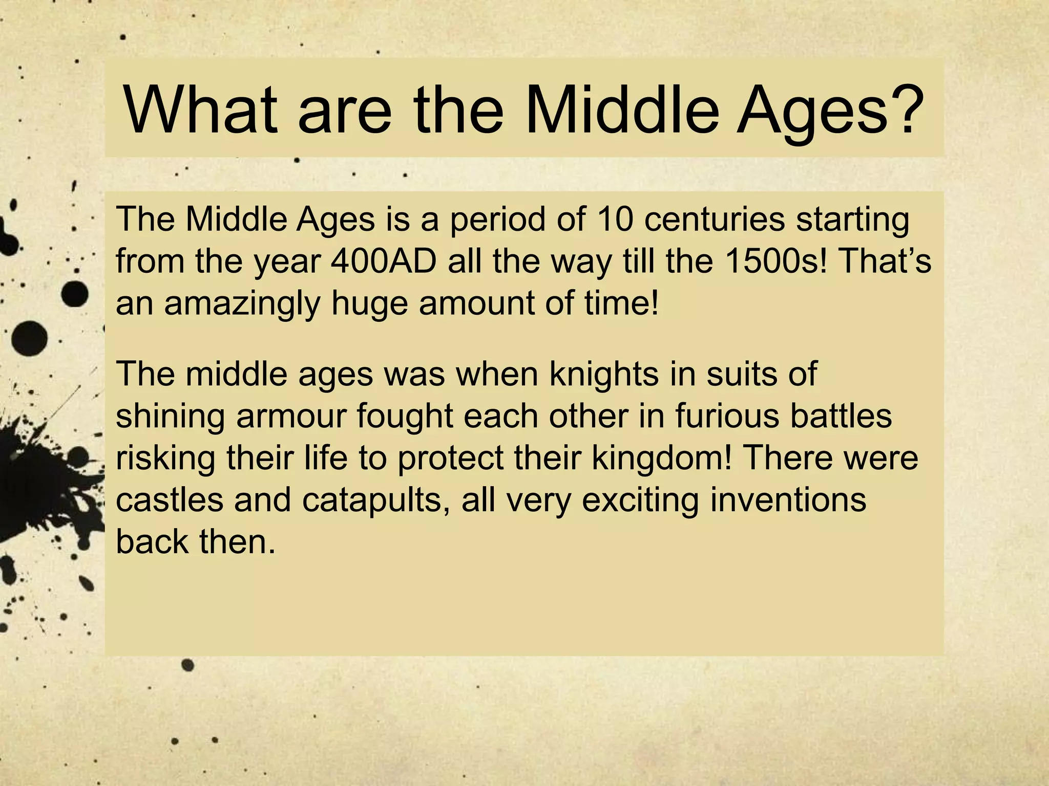 The middle ages | PPTX