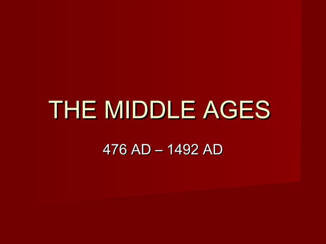 The middle ages (al andalus) | PPT