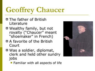 The Middle Ages Chaucer Malory | PPT
