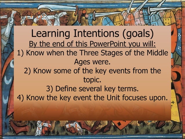 The Middle Ages introduction and overview | PPTX