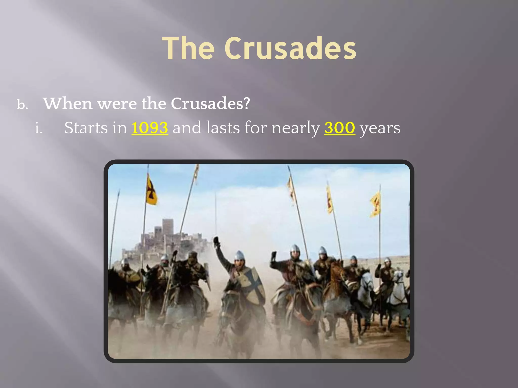 The middle ages outcome the crusades | PPT