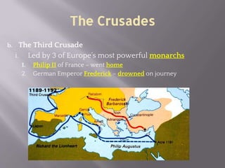 The middle ages outcome the crusades | PPTX