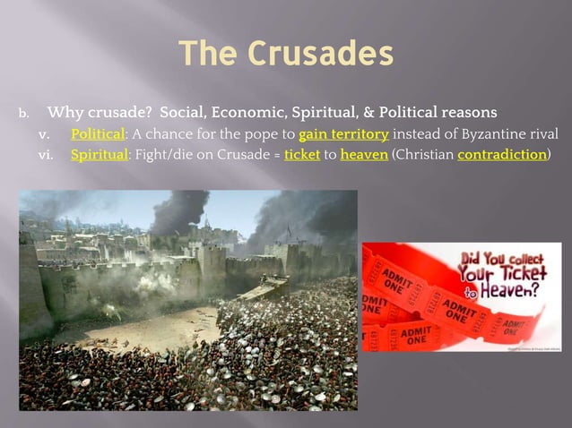 The middle ages outcome the crusades | PPT
