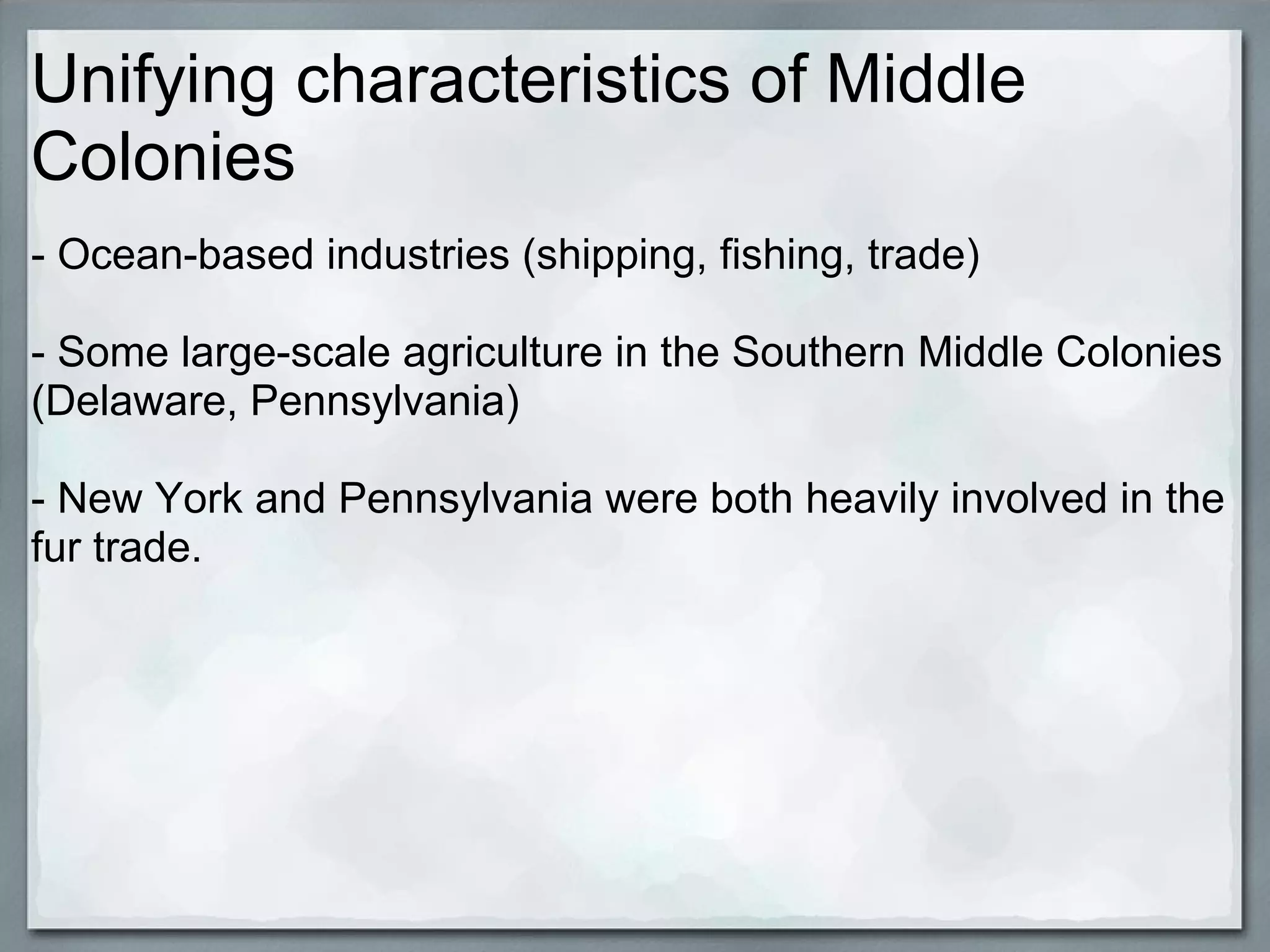 The middle colonies | PPT