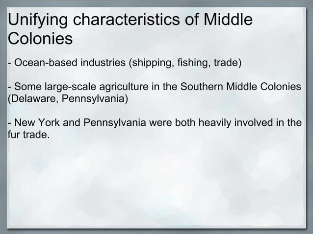 The middle colonies | PPT