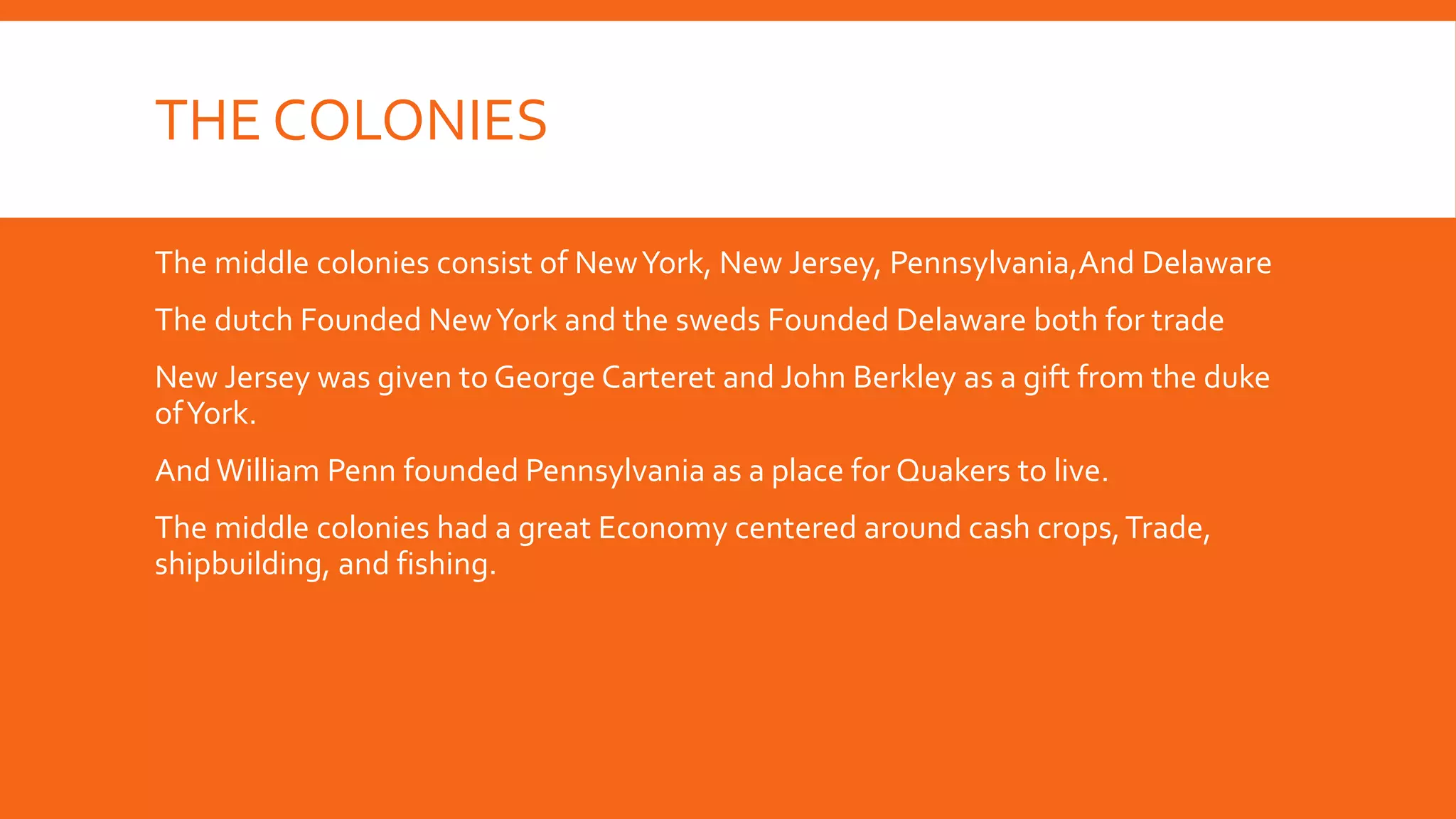 The middle colonies | PPT