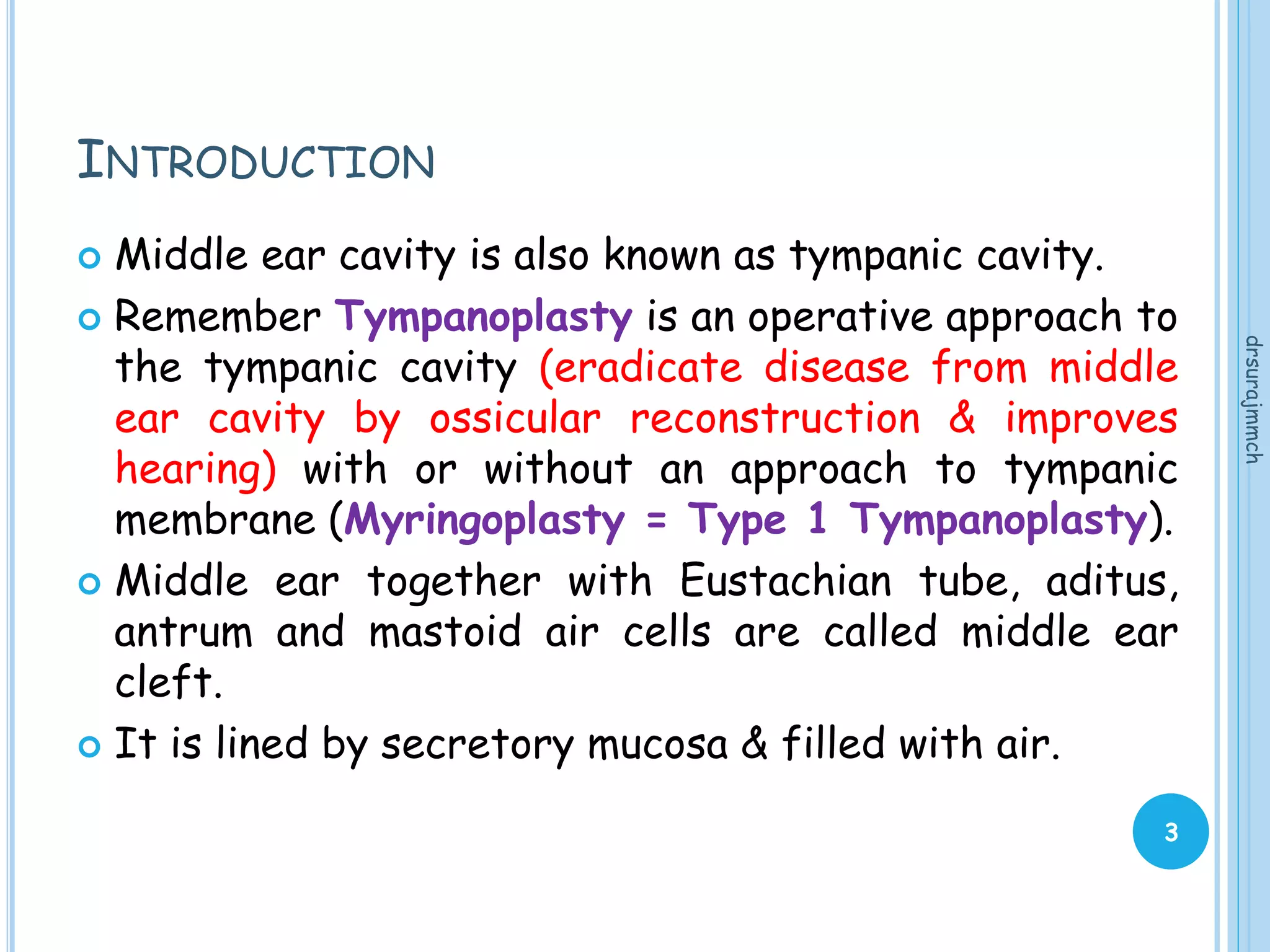 THE MIDDLE EAR | PPTX