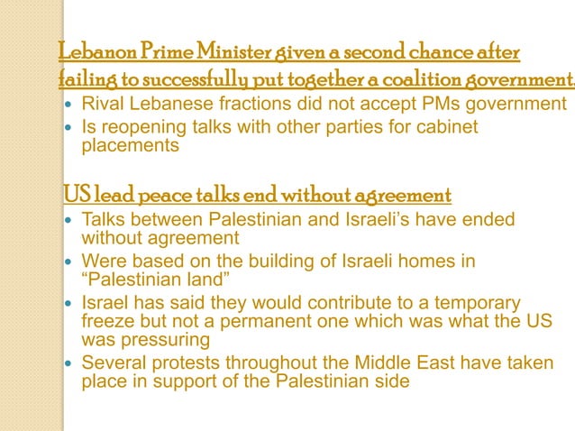 The middle east | PPTX