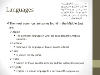 The middle east just the facts | PPTX