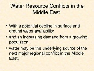 The+middle+east+water+summit | PPT