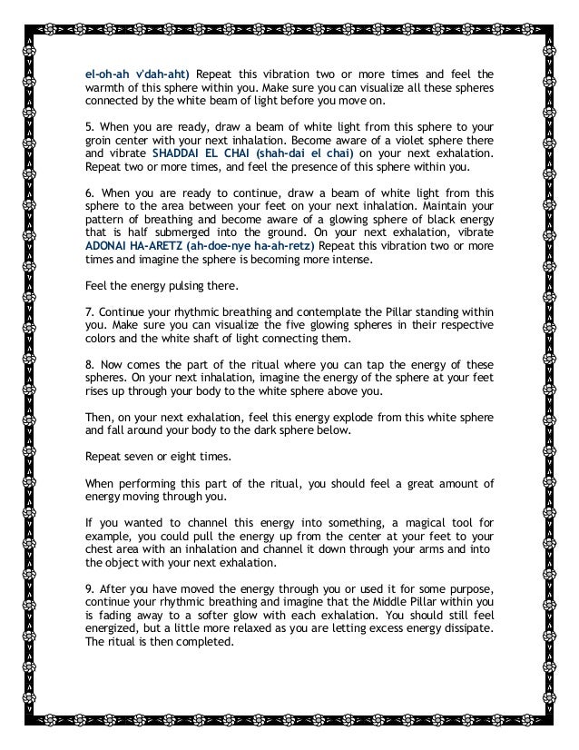 The Middle Pillar Ritual