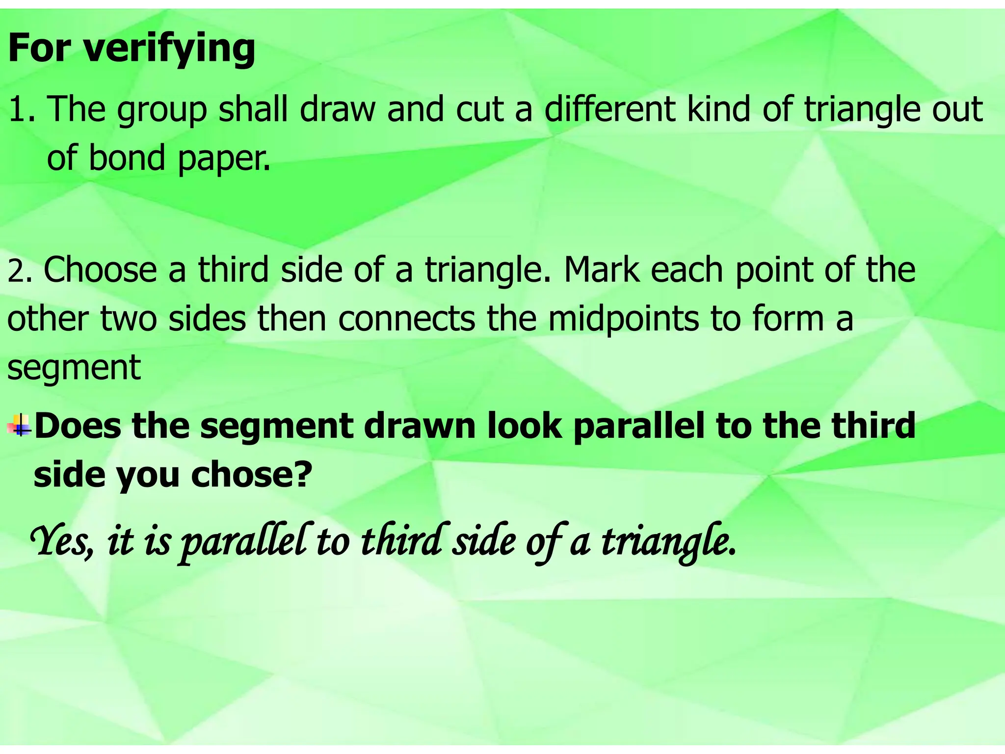 THE MIDLINE THEOREM-.pptx GRADE 9 MATHEMATICS THIRD QUARTER | PPTX
