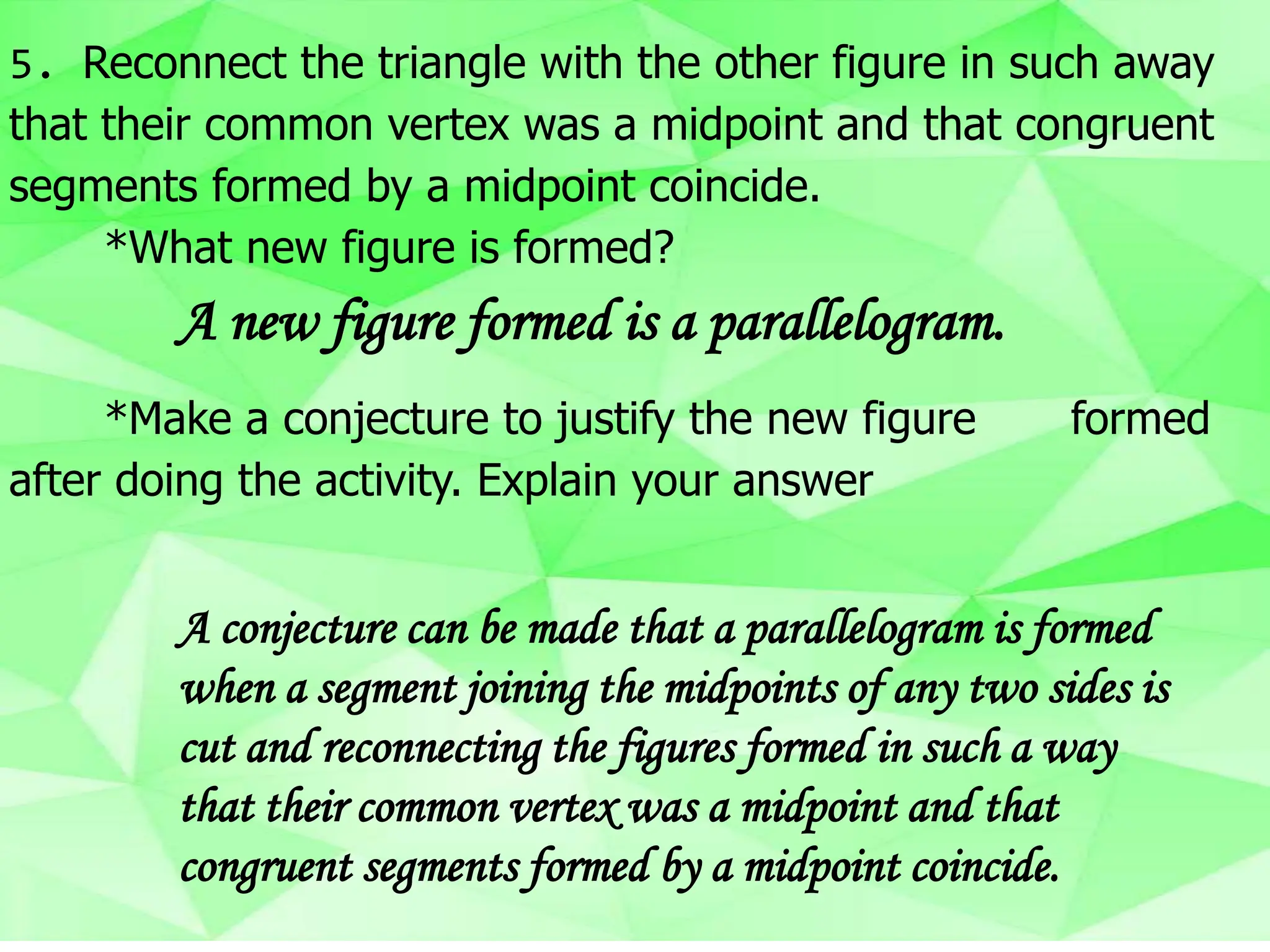 THE MIDLINE THEOREM-.pptx GRADE 9 MATHEMATICS THIRD QUARTER | PPTX
