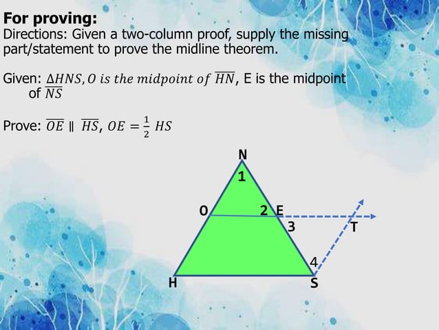 THE MIDLINE THEOREM-.pptx GRADE 9 MATHEMATICS THIRD QUARTER | PPTX ...
