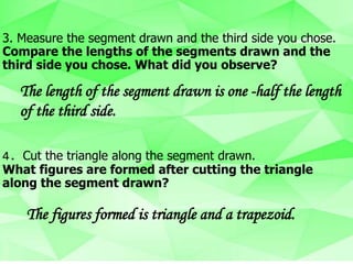 THE MIDLINE THEOREM-.pptx GRADE 9 MATHEMATICS THIRD QUARTER | PPTX