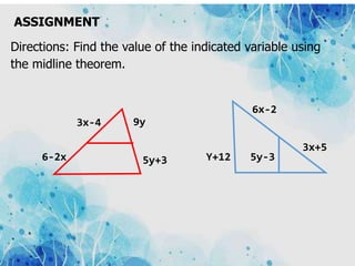 THE MIDLINE THEOREM-.pptx GRADE 9 MATHEMATICS THIRD QUARTER | PPTX