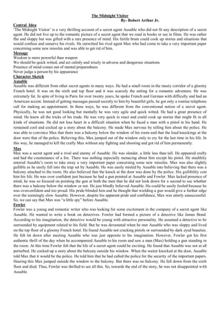 The Midnight Visitor.pdf | Arms & Ammunition | Sensitive Topics