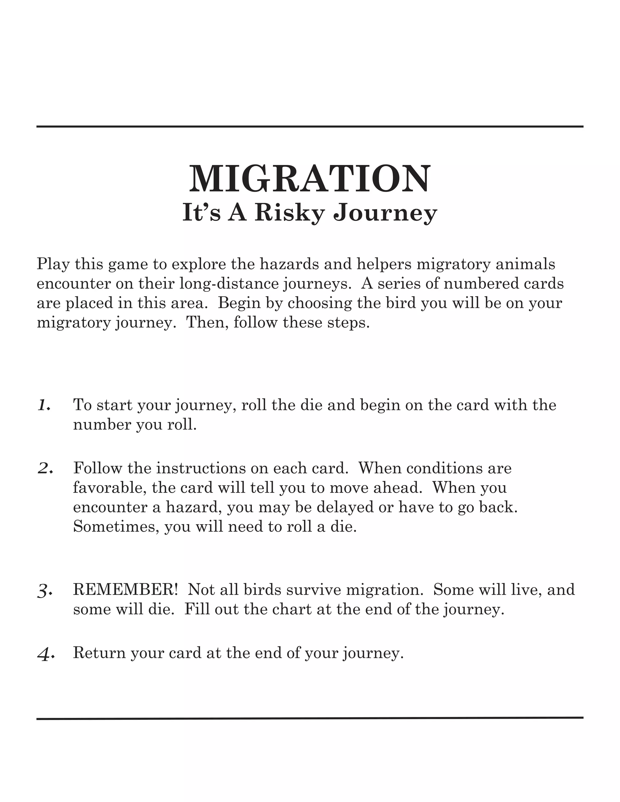 The migration game | PDF