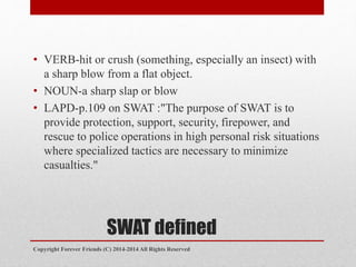 The militarization of police | PPTX