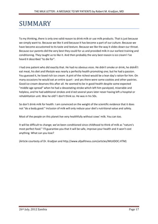 The milk letter | PDF
