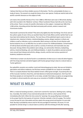 The milk letter | PDF