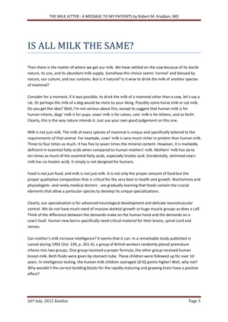 The milk letter | PDF