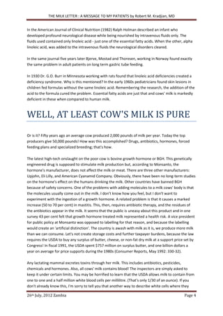 The milk letter | PDF