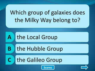 The Milky Way Quiz | PPTX