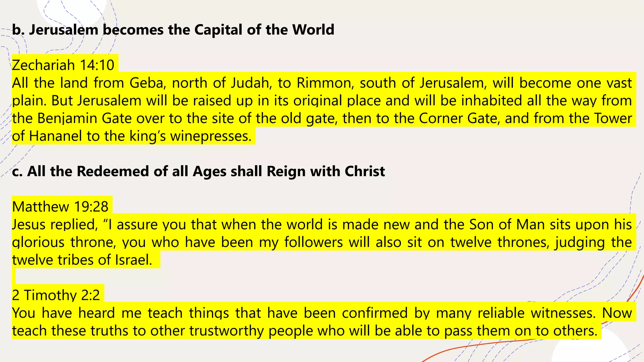 THE MILLENNIAL REIGNE OF CHRIST.pptx