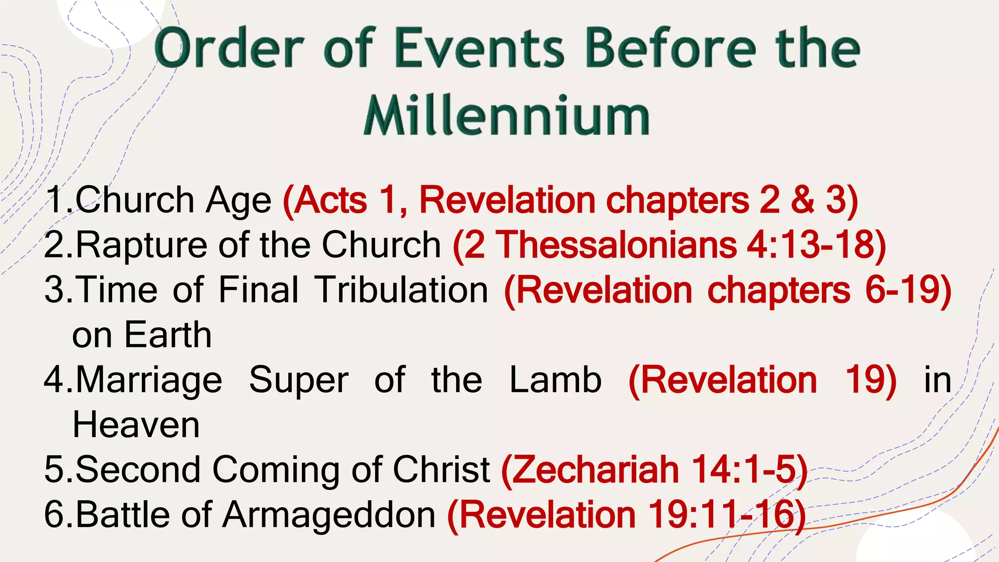 THE MILLENNIAL REIGNE OF CHRIST.pptx