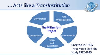 The millennium project overview | PPTX | Non-Profit Organizations ...
