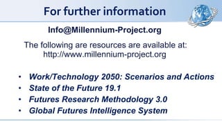 The millennium project overview | PPTX | Non-Profit Organizations ...