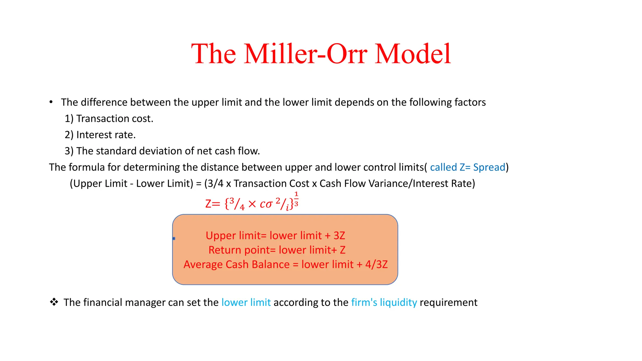 The Miller- Orr Model.pptx