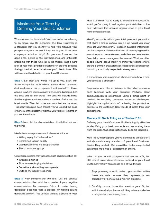 Miller Heiman Strategic Selling Blue Sheet - mustnj