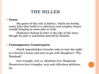 The Millers Tale | PPT