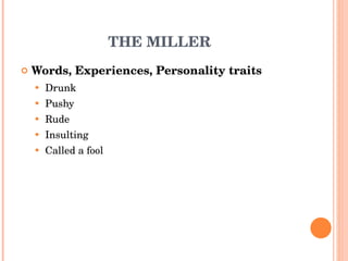 The Millers Tale | PPT