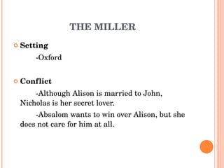The Millers Tale | PPT