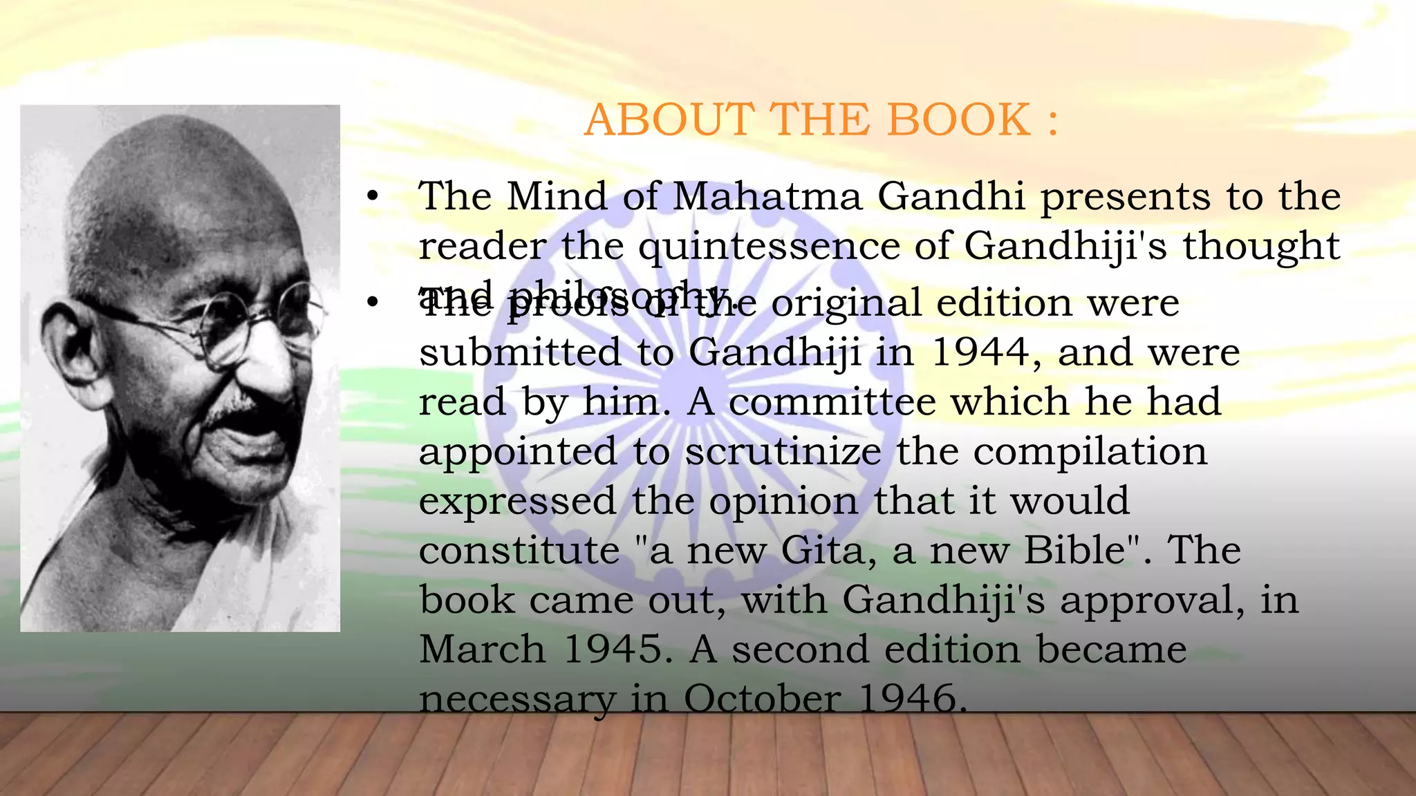 The mind of mahatma gandhi | PPT