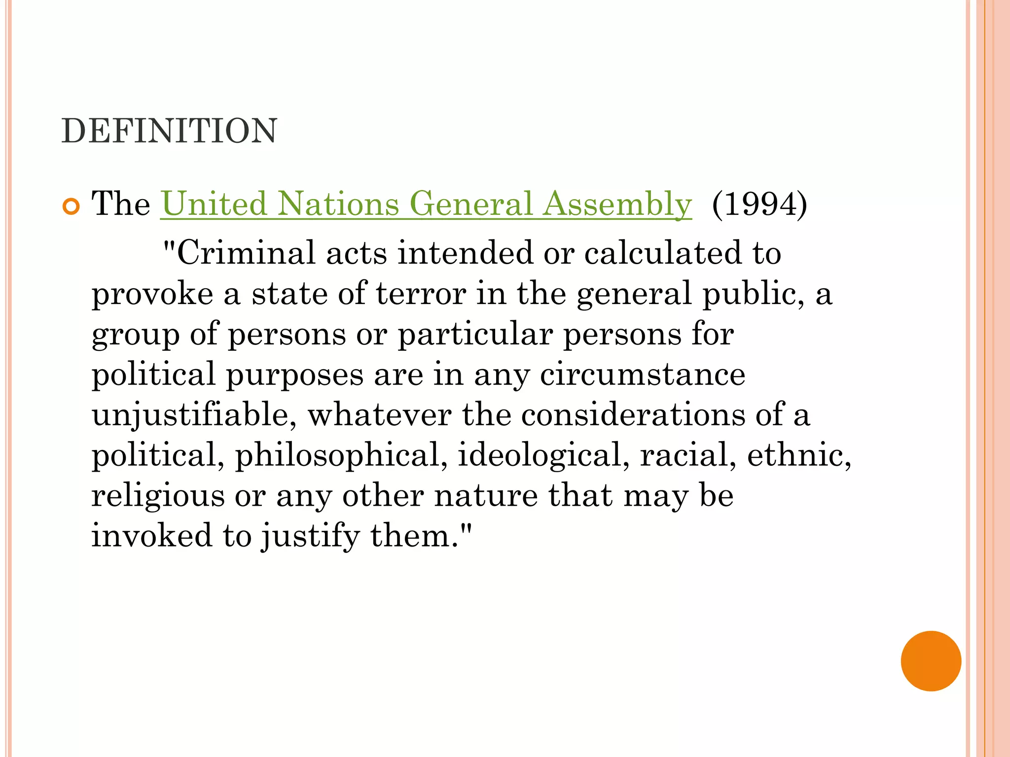 The mind of terrorist | PPTX